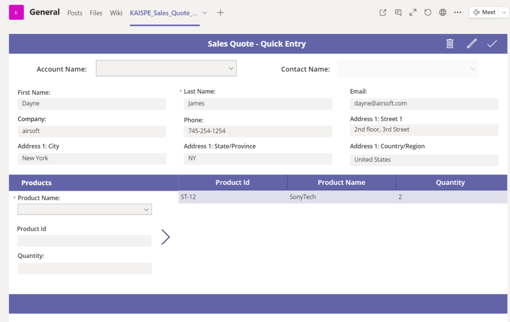 Sales Quote Automation in Microsoft Dynamics 365 using Microsoft Teams ...
