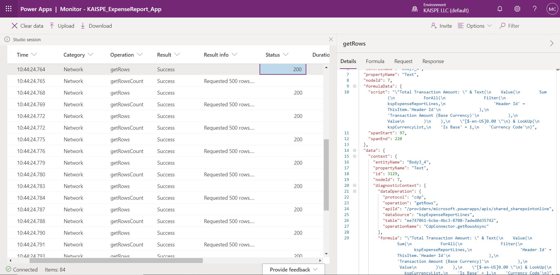 Using Monitor in Microsoft PowerApps - KAISPE LLC