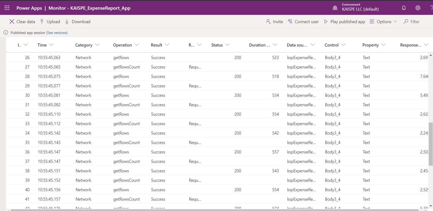 Using Monitor in Microsoft PowerApps - KAISPE LLC