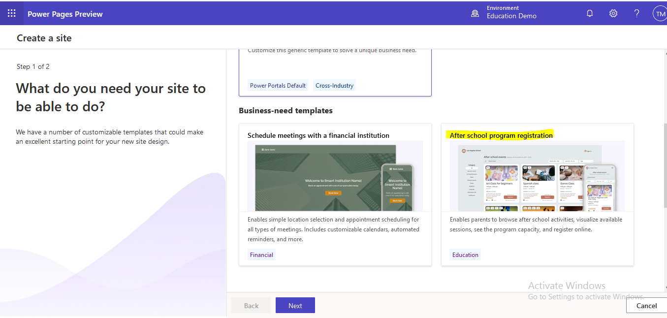 Microsoft Power Pages: School Program Registration| KAISPE