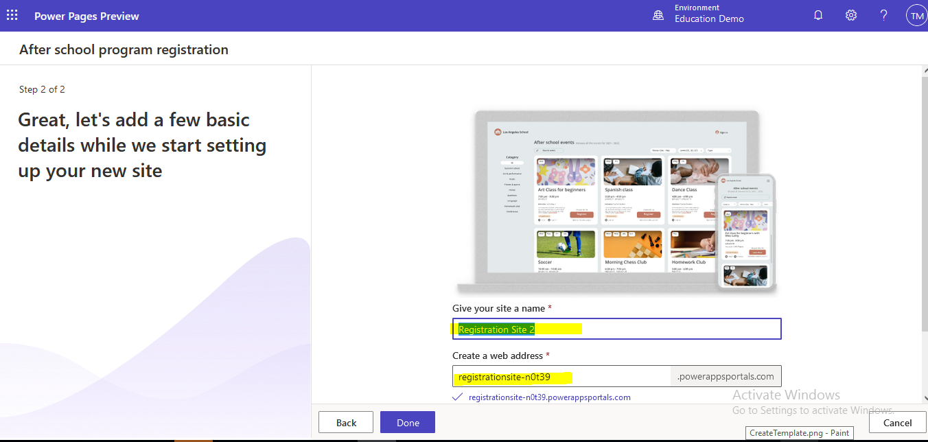 Microsoft Power Pages: School Program Registration| KAISPE