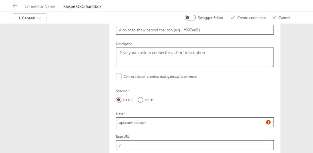 Microsoft Power Platform Custom Connector for QuickBooks | KAISPE