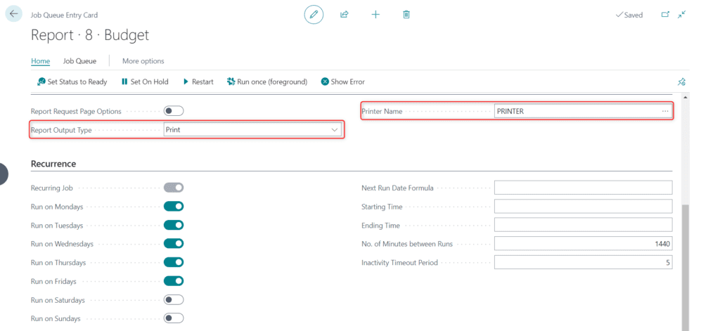 Step-by-Step Guide: Report Scheduling in Business Central Online