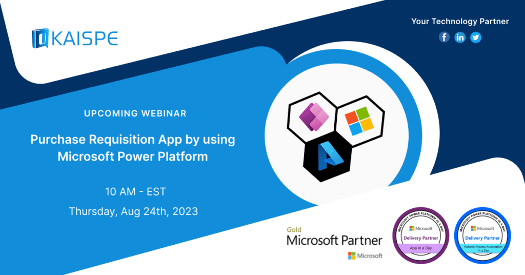 Purchase Requisition App by using Microsoft Power Platform | KAISPE