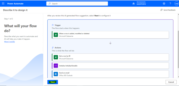 Empowering Developers | MS Power Automate Co-Pilot | KAISPE