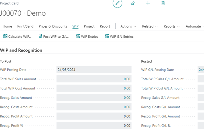 How to Setup Project Management in D365 Business Central